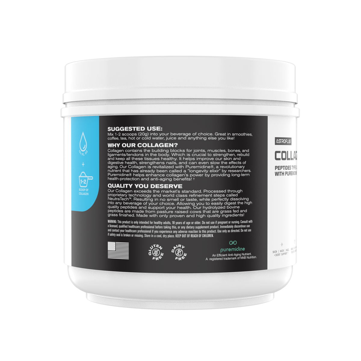 Collagen Protein | Hydrolyzed & Pasture Raised Peptides - AstroFlav ...